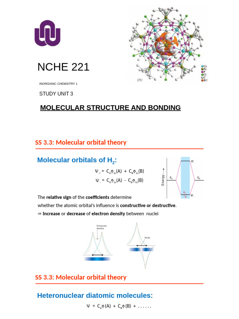 6 Molecular Structure 2024 | PDF | Molecular Orbital | Chemical Bond