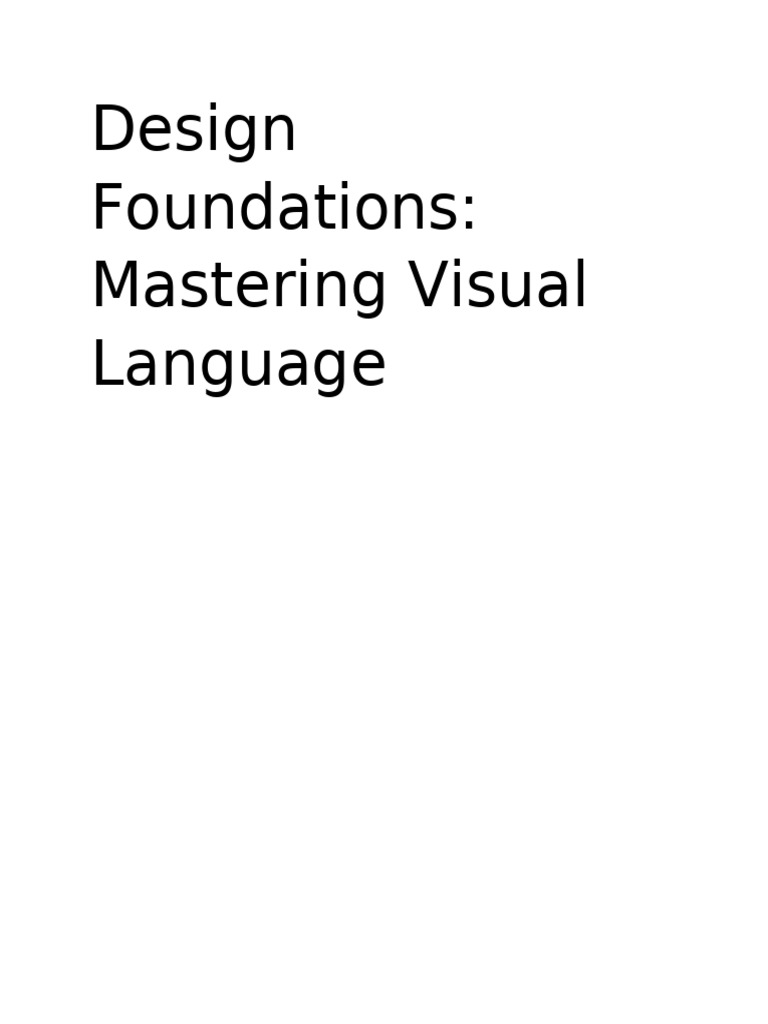 Design Foundations | PDF | Art