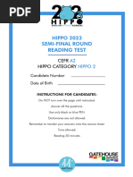 HIPPO 2 English Test Overview | PDF