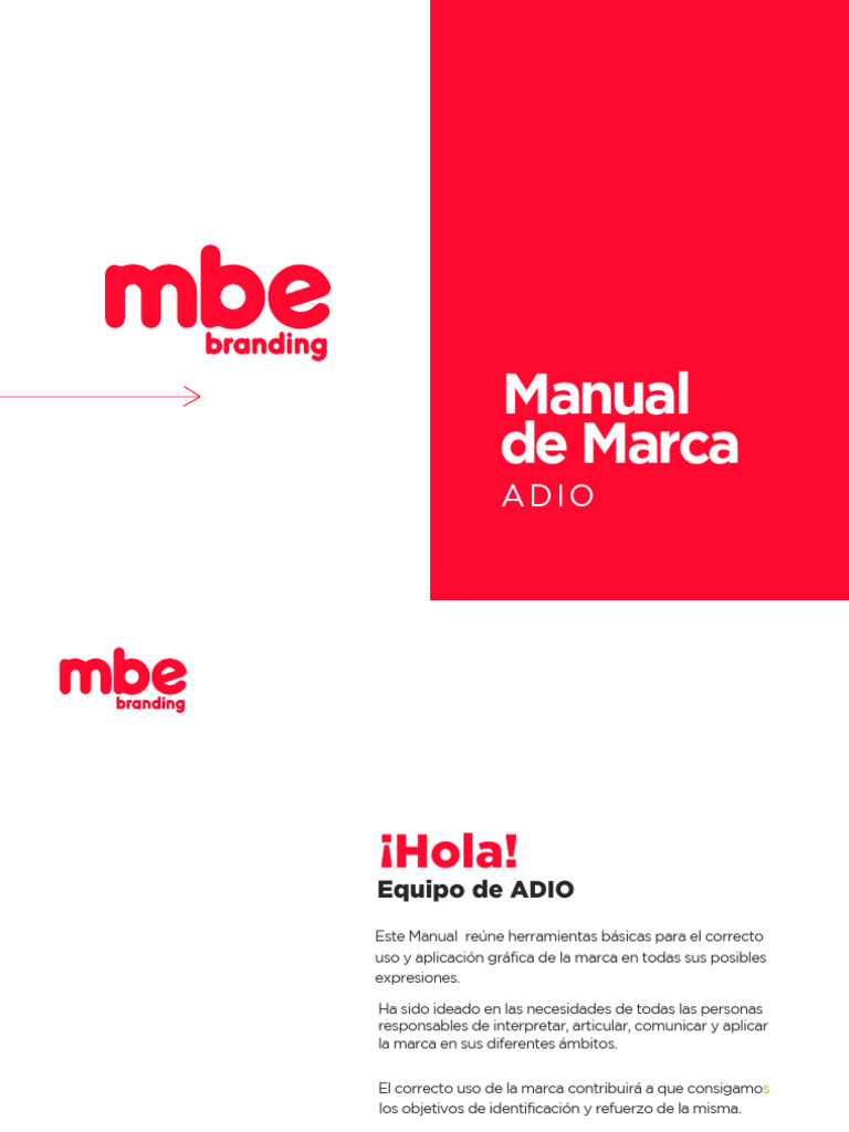 Manual de Identidad de Marca ADIO | PDF | Marca | Diseño gráfico