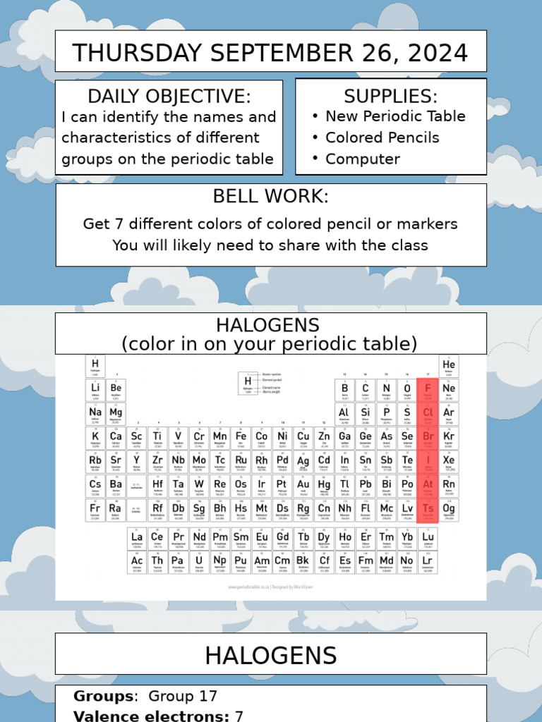 Periodic Table Groups | PDF | Periodic Table | Metals