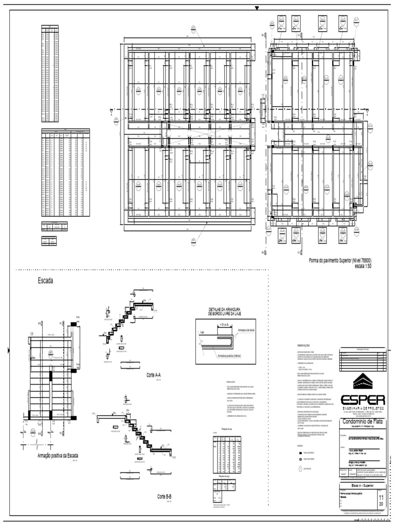 BSA - QSB - Bloco A - 11 - Superior - Forma - Escada - R01 | PDF