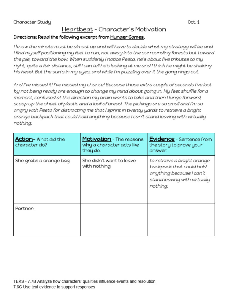 GRAYSON HANSON - Character Motivations - Practice - 14223700 | PDF