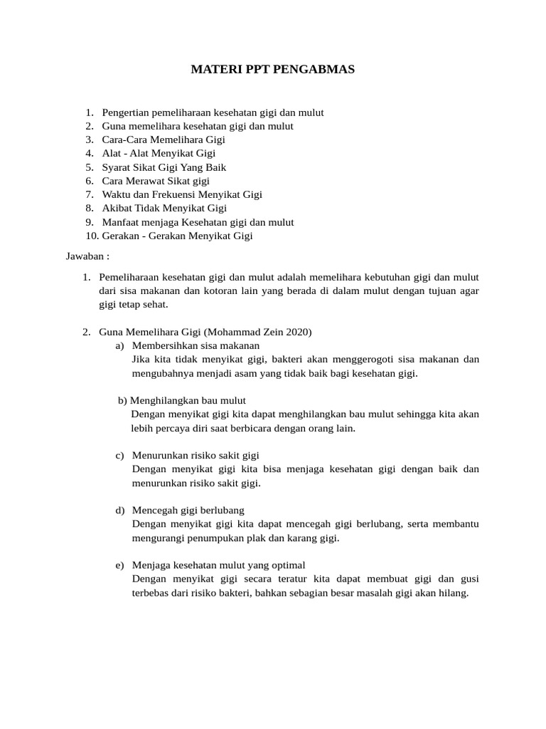 MATERI PPT PENGABMAS 2024 | PDF