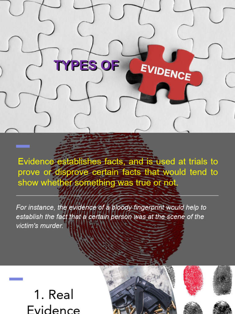 Types of Evidence | PDF