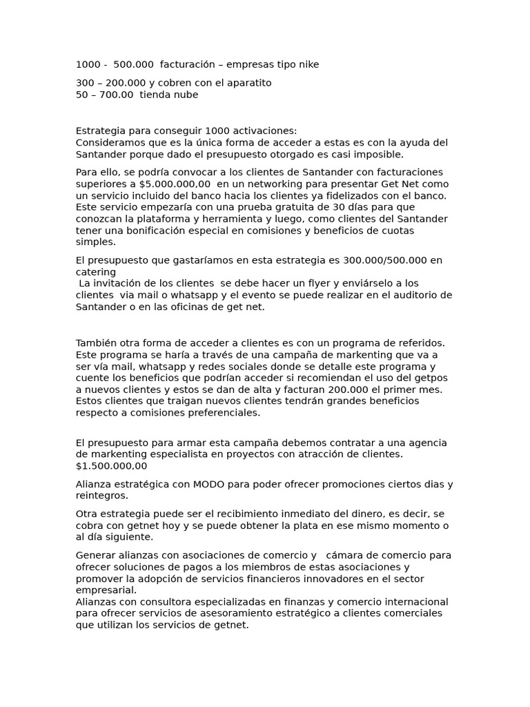 Estrategias de Activación para Get Net | PDF | Crecimiento personal y ...