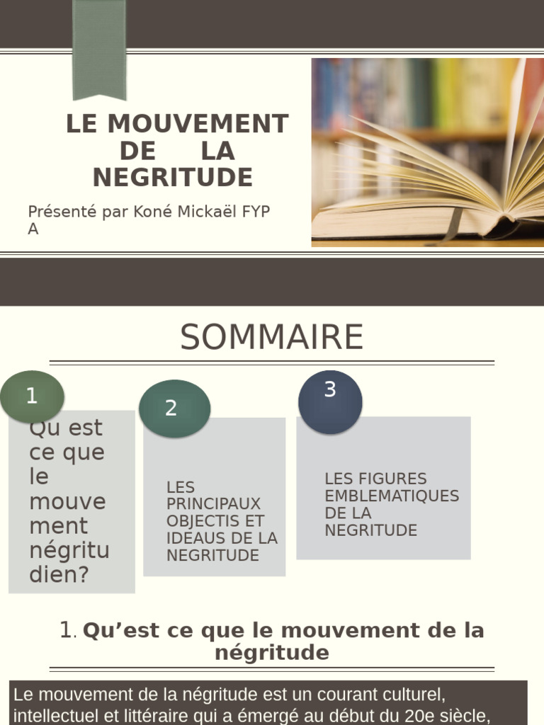 Mouvement de la Négritude : Essentiel | PDF