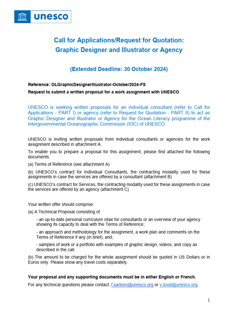 RFP-Graphic and Illustration Agency - October2024 - Rev | PDF | Breach ...