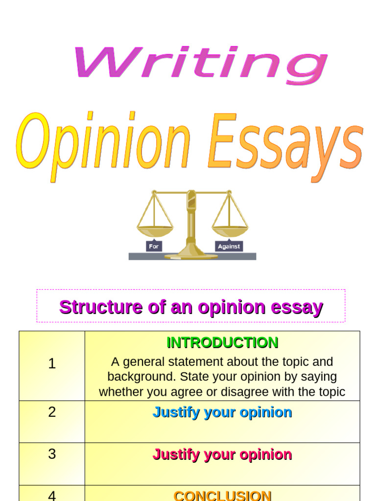 Opinion Essay Structure Guide | PDF | Essays | Pollution