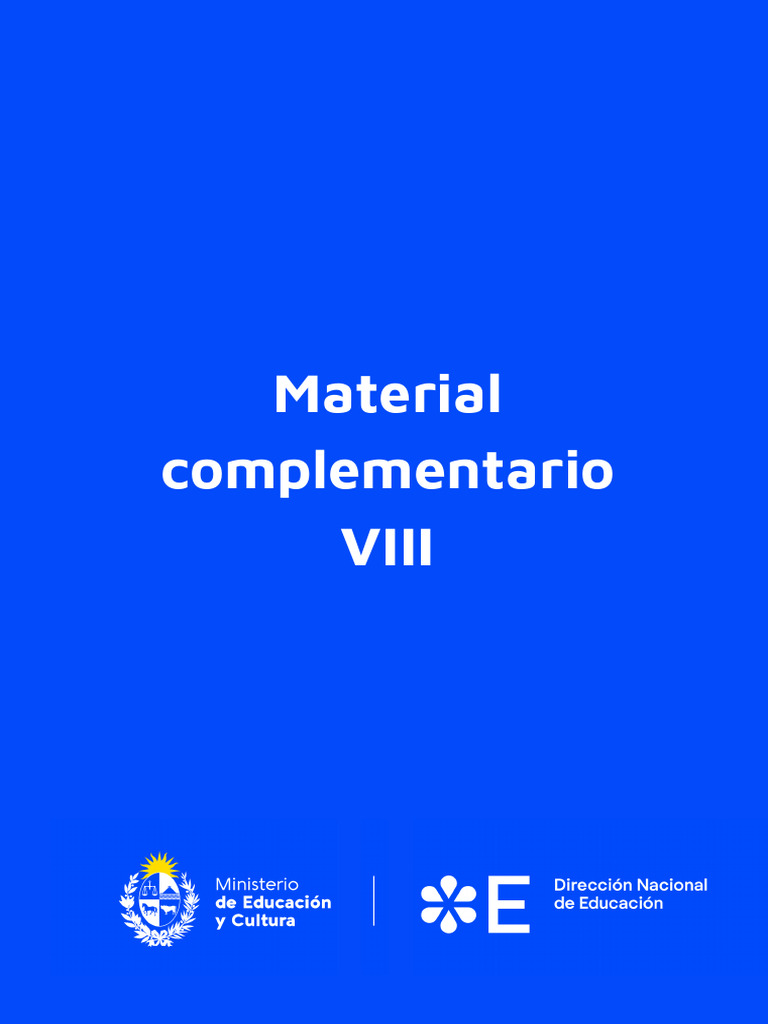 2.4. Material Complementario 8 | PDF | Enseñando | Maestros