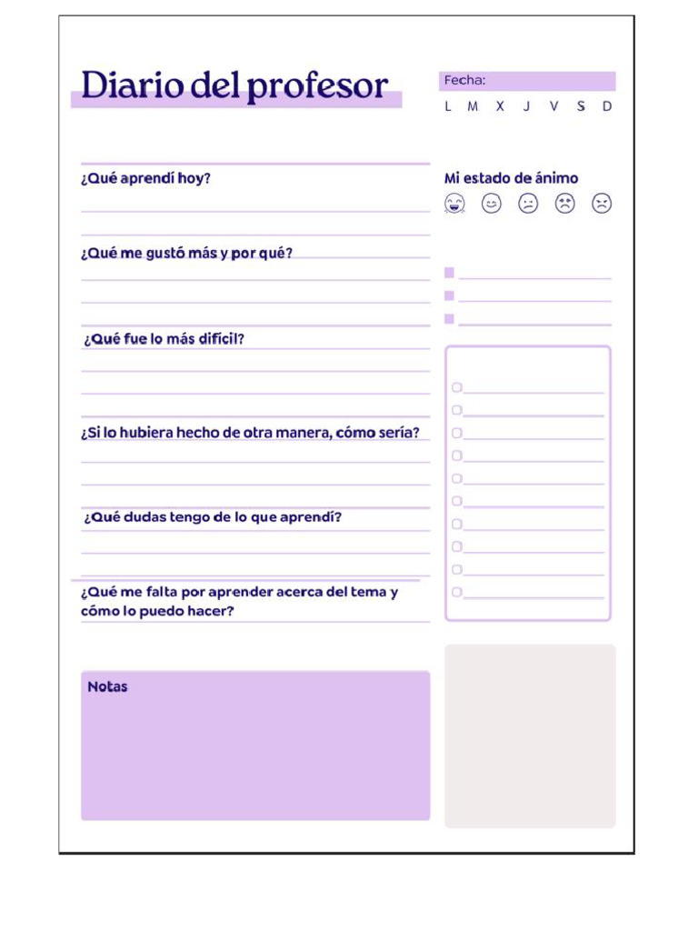 Hoja de Diario | PDF