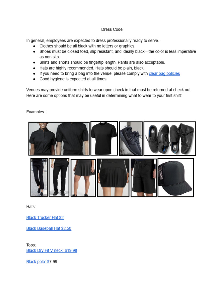 Dress Code | PDF | Lifestyle