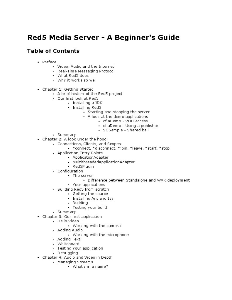 A Comprehensive Guide to Getting Started with Red5 Media Server and Developing Real-Time ...