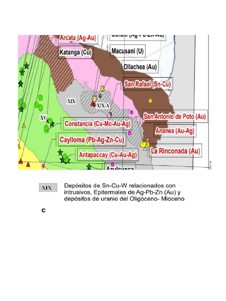Documento Mapa Metalogenetico | PDF