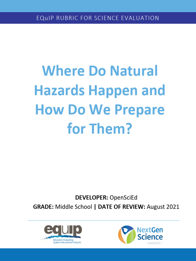 6.5 Where Do Natural Hazards Happen and How Do We Prepare For Them ...