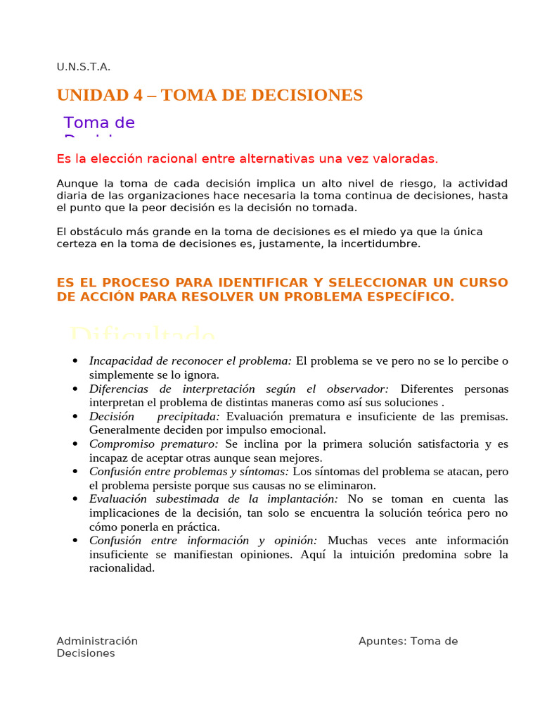 Estrategias Efectivas en Toma de Decisiones | PDF | Toma de decisiones ...
