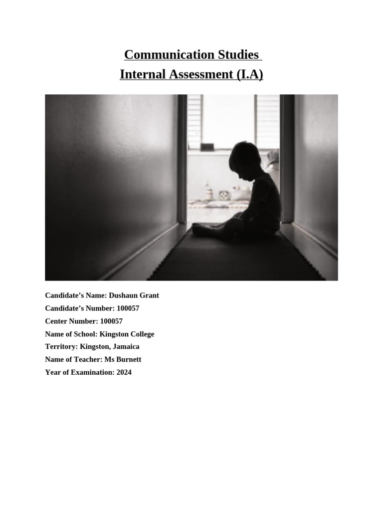Communication Studies I.A | PDF | Poetry