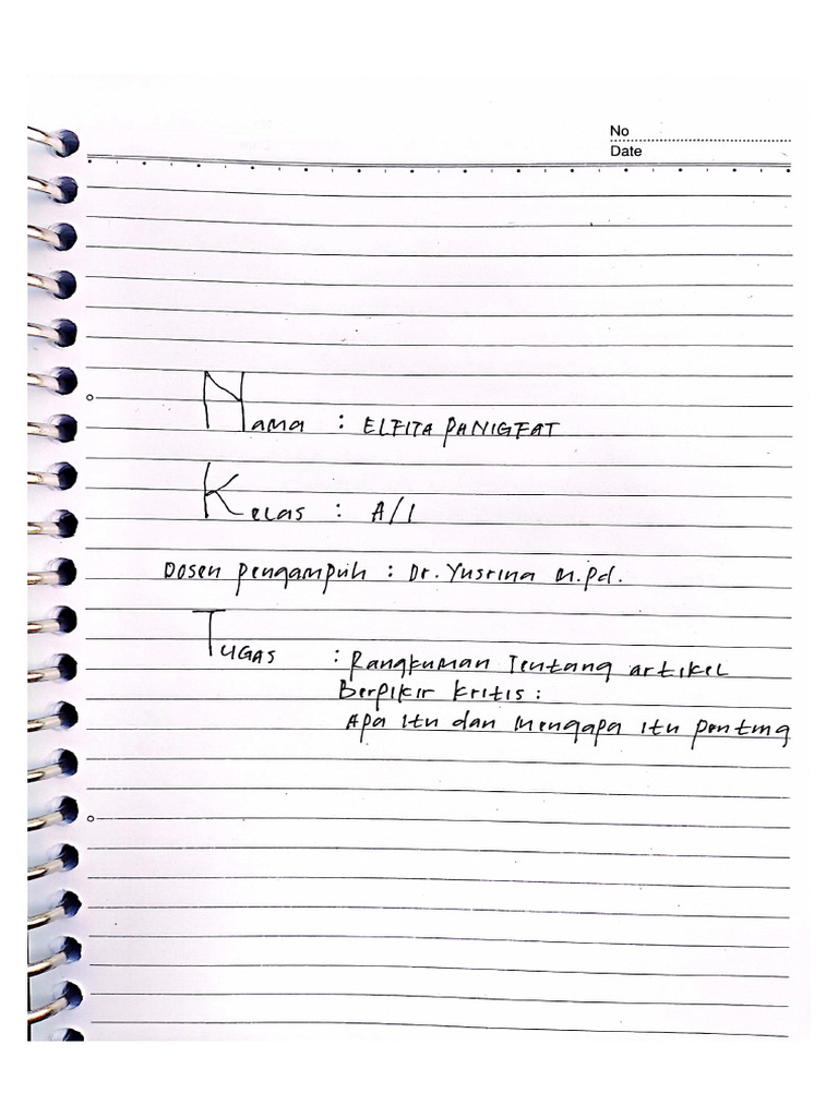 Rangkuman Berpikir Kritis Apa Itu Dan Mengapa Itu Penting 2 | PDF