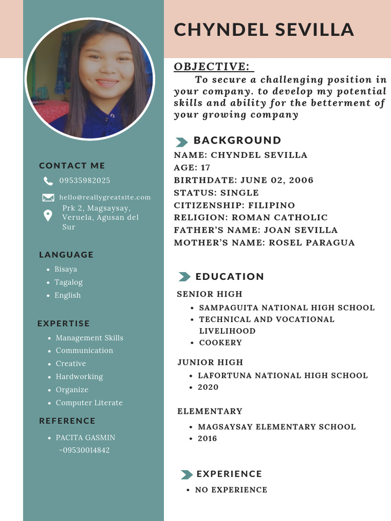 White Simple Student CV Resume | PDF