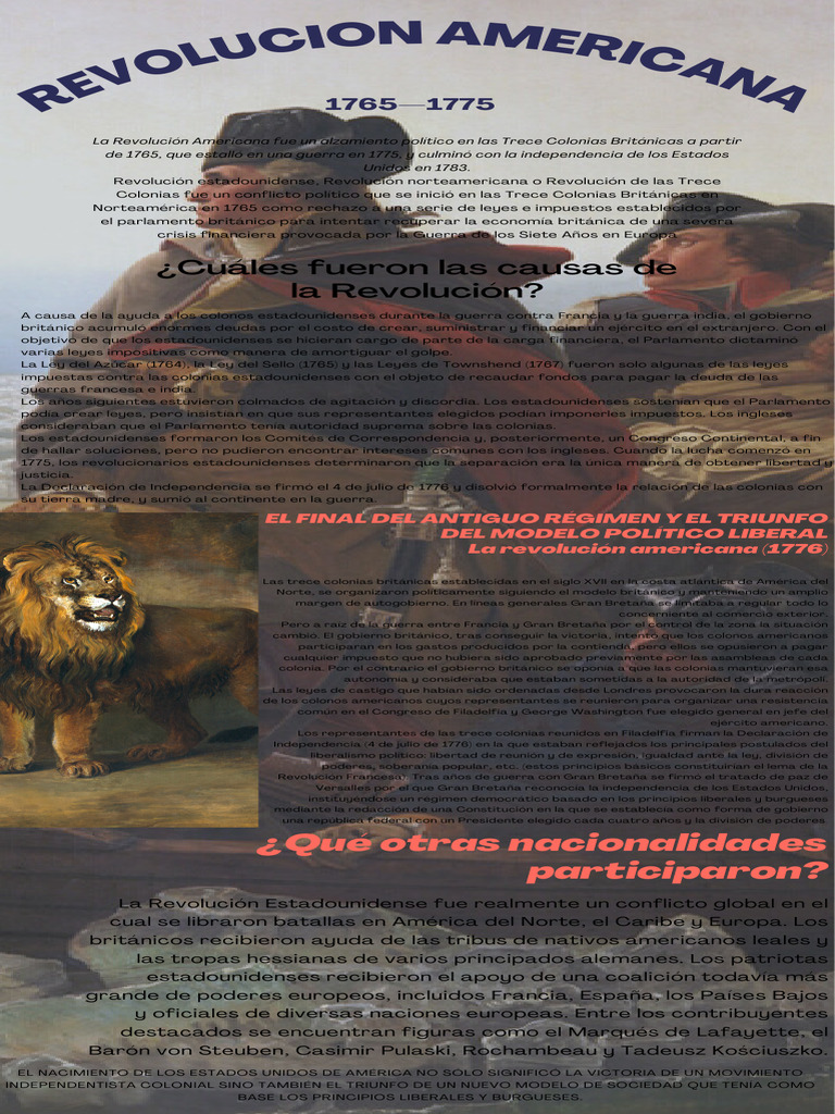 Revolucion Americana | PDF | Trece colonias | revolución Americana