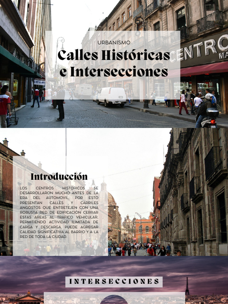 Calles Históricas e Intersecciones | PDF | Peatonal