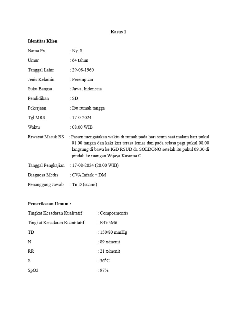 Kasus 1_ASKEP CVA_merged | PDF