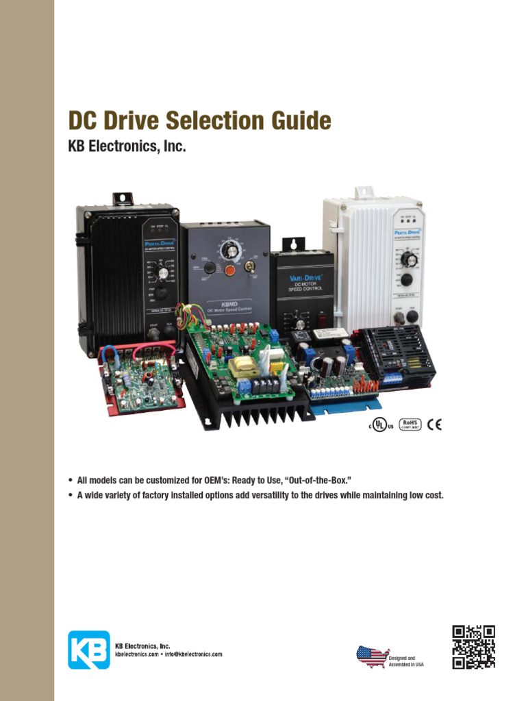 DC Drive Selection Guide-KB Electronics | PDF | Resistor | Fuse ...