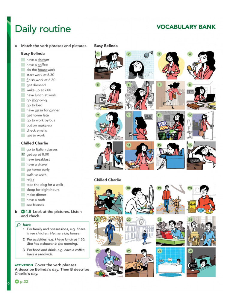 Daily Routine Section 2 - 2 | PDF
