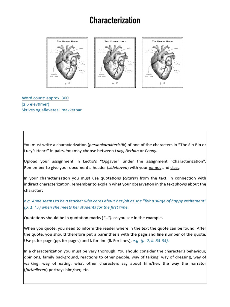 Assignment 2, STX - A Character Sketch | PDF | Language Arts ...