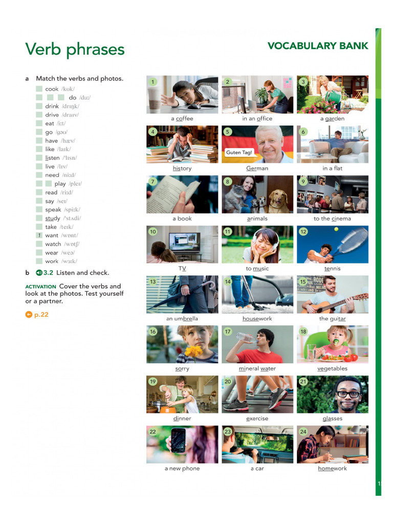 Verb Phrases Section 1 - 2 | PDF