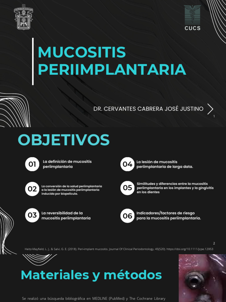 Mucositis Periimplantoria | PDF | Inflamación | Medicina CLINICA