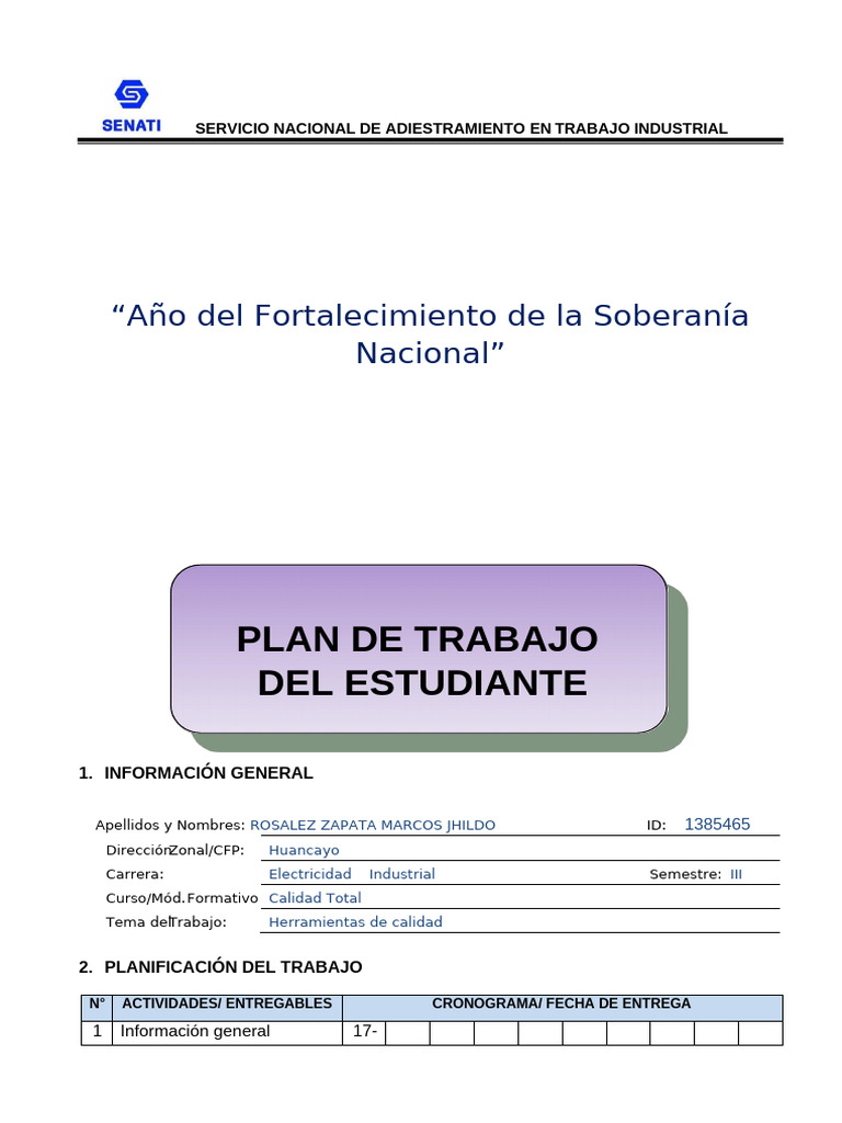 ROSALEZ ZAPATA Trabajo final-CALIDAD TOTAL | PDF | Business
