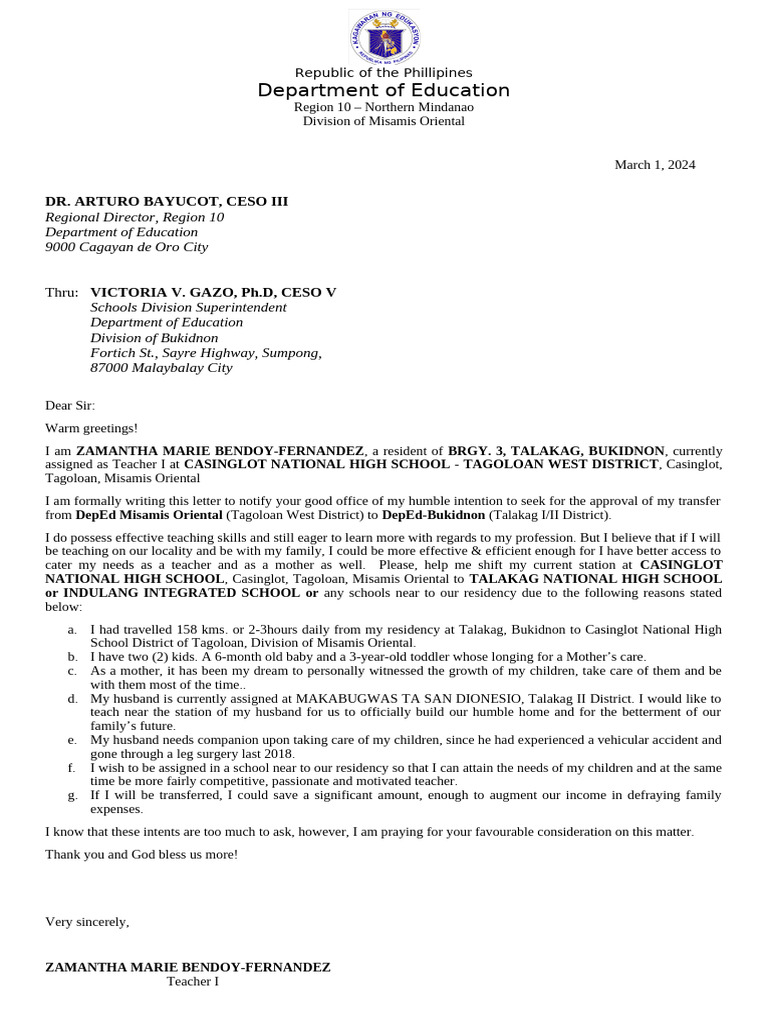 Intent Letter For SDS Gazo | PDF | Wellness