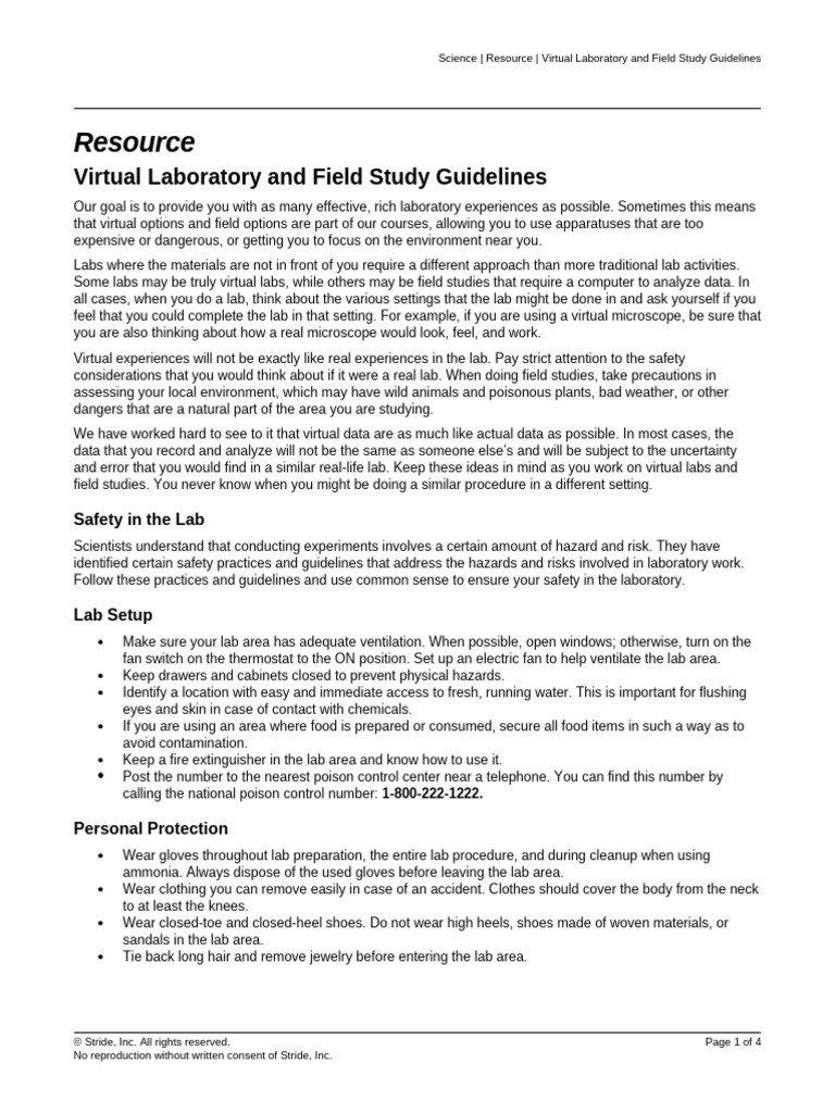 HS VL and FS Lab Guidelines A11Y | PDF | Laboratories | Measurement