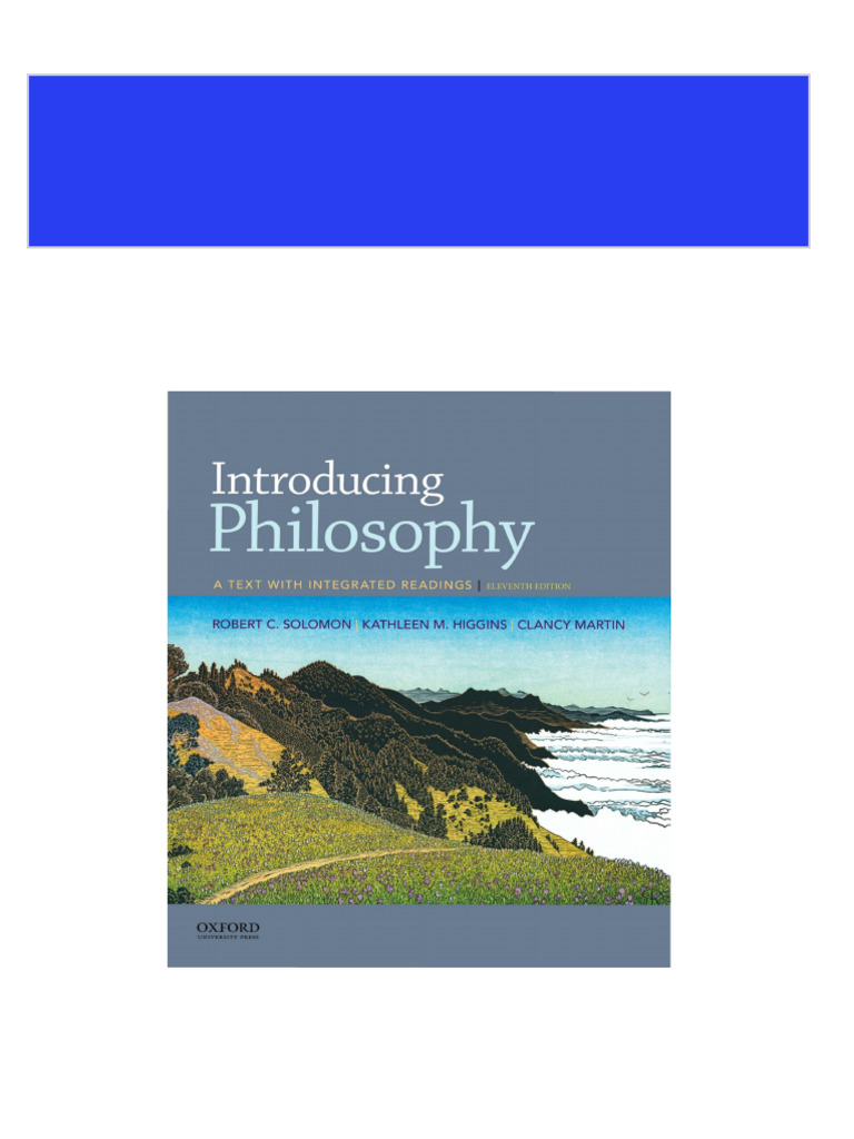 PDF Introducing Philosophy A Text With Integrated Readings 11th Edition Wei Zhi Download | PDF ...