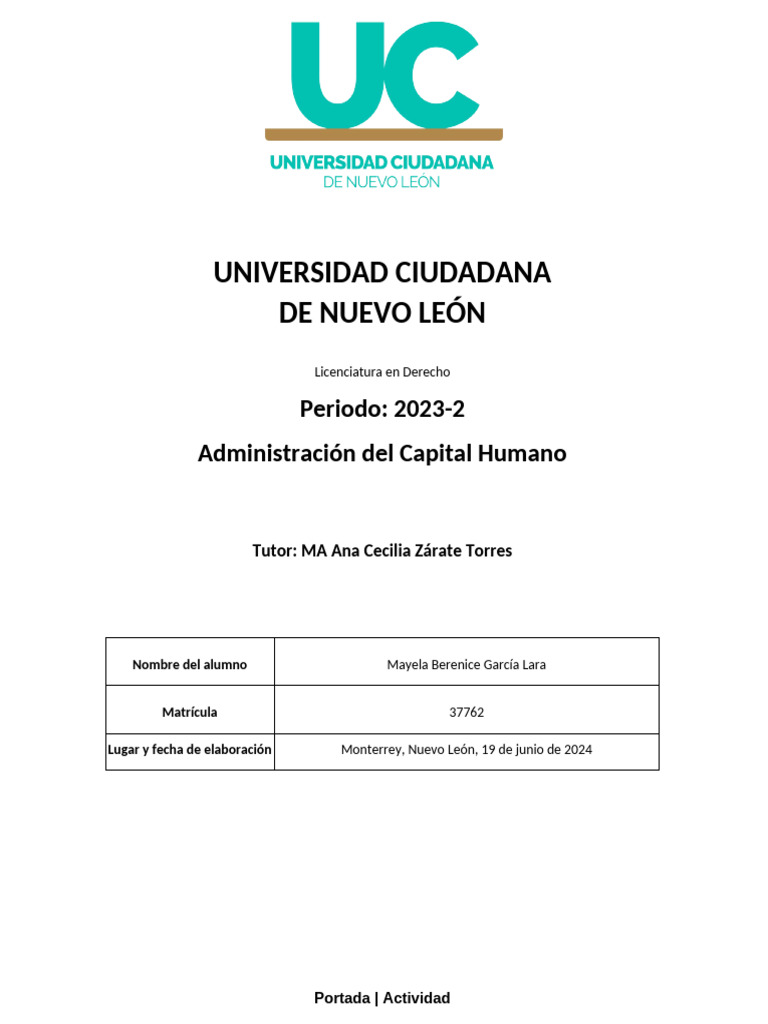 Act3 Adch | PDF | Gestión de recursos humanos