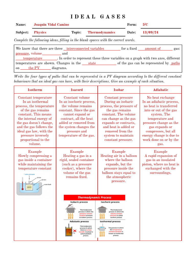 35. Ideal Gases | PDF | Gases | Temperature