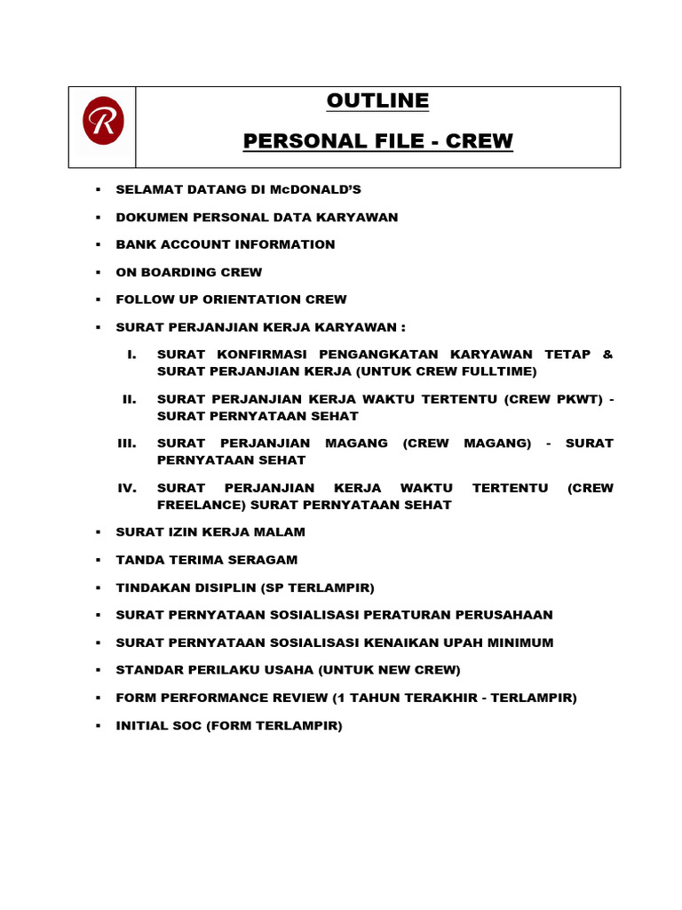 Outline - Personal File 2 | PDF | Teknologi & Rekayasa