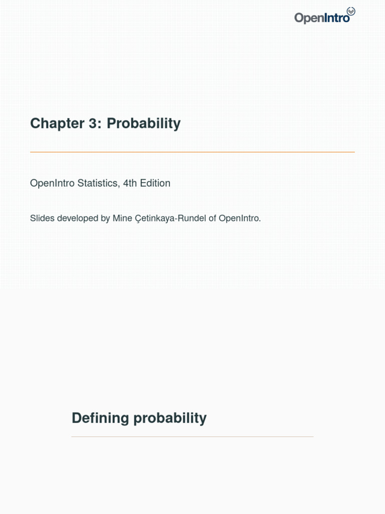 Chapter 3 - Probability | PDF | Mammography | Sampling (Statistics)