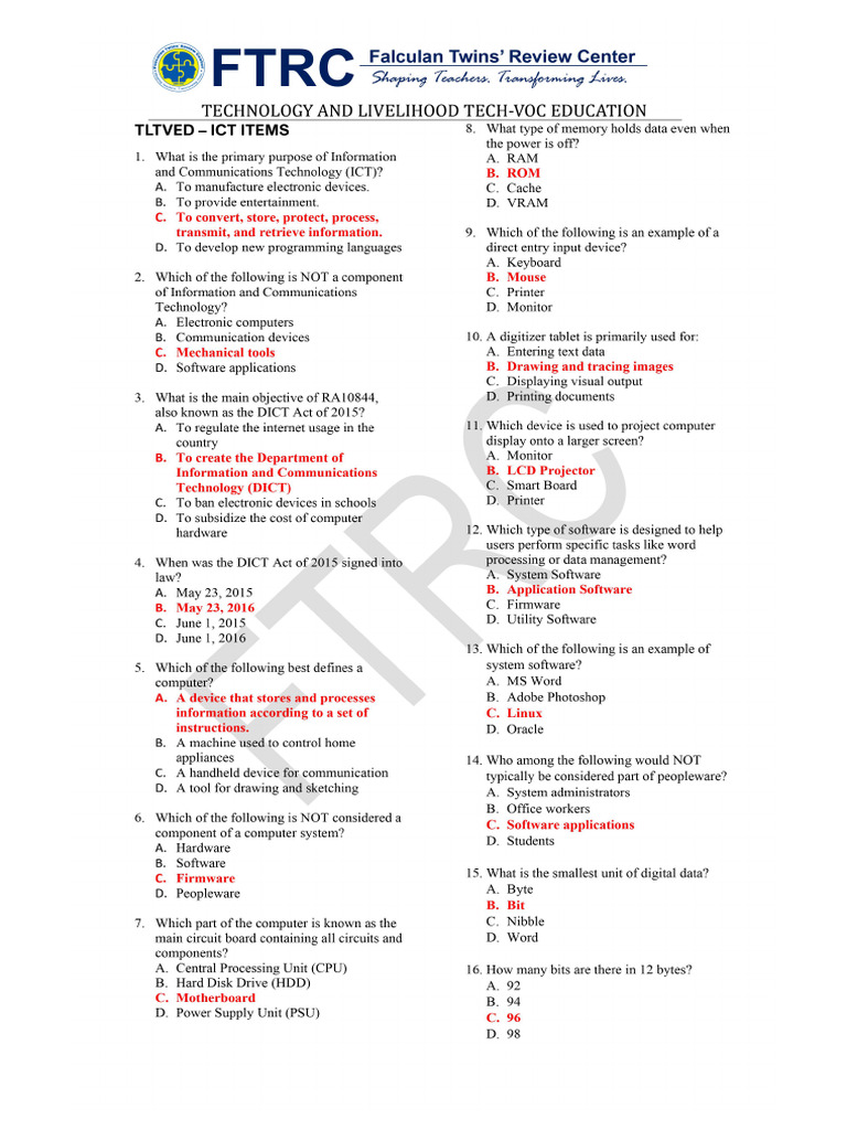 ICT | PDF