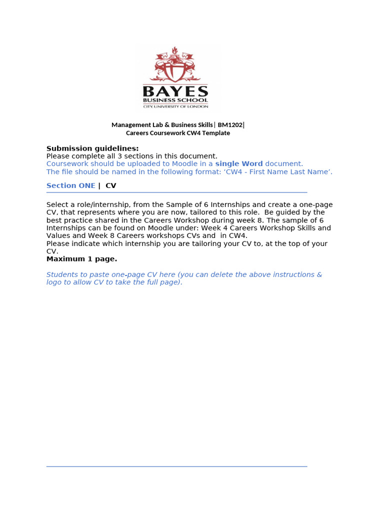 Updated CW4 Instructions and Template | PDF | Languages | Foreign Language Studies