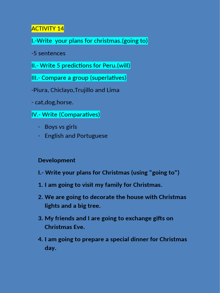 ACTIVITY 14 GOING Jota | PDF