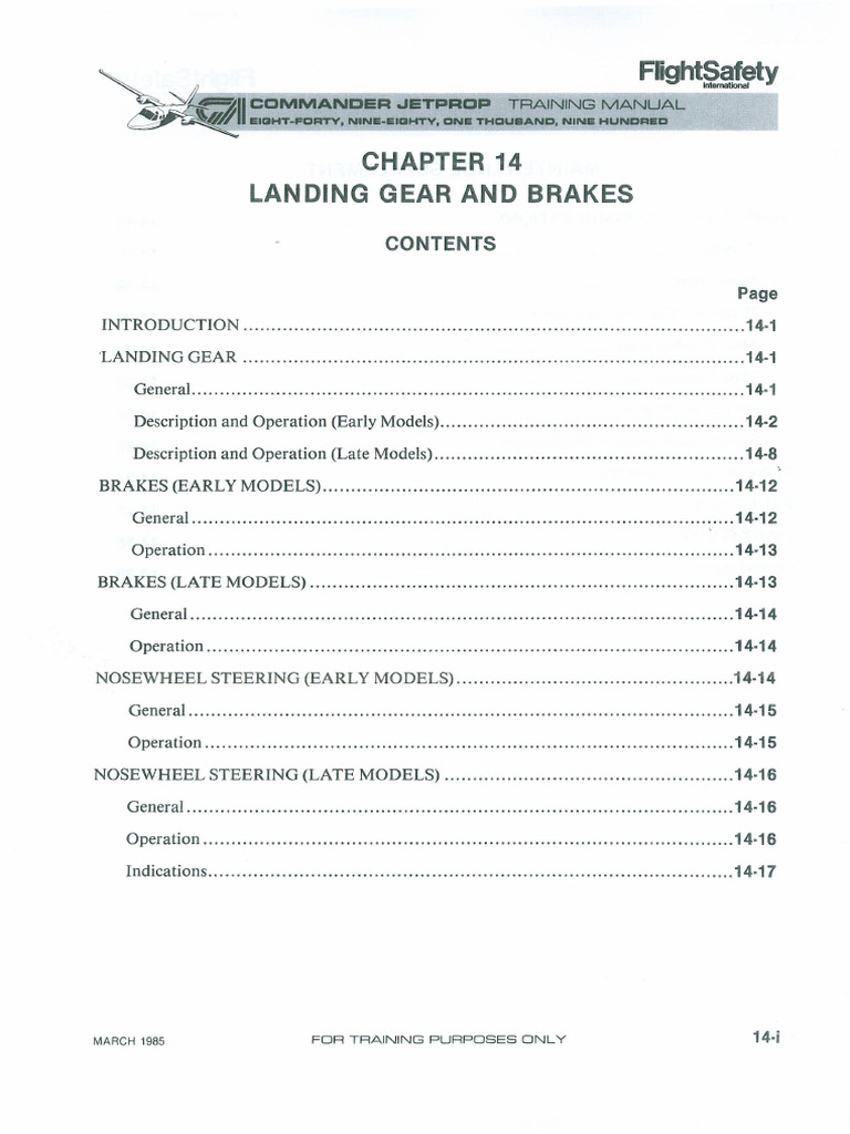 Landing Gear and Brakes | PDF | Landing Gear | Valve
