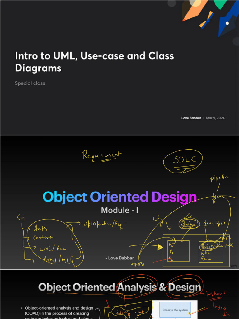 Intro To UML Usecase and Class Diagrams With Anno | PDF