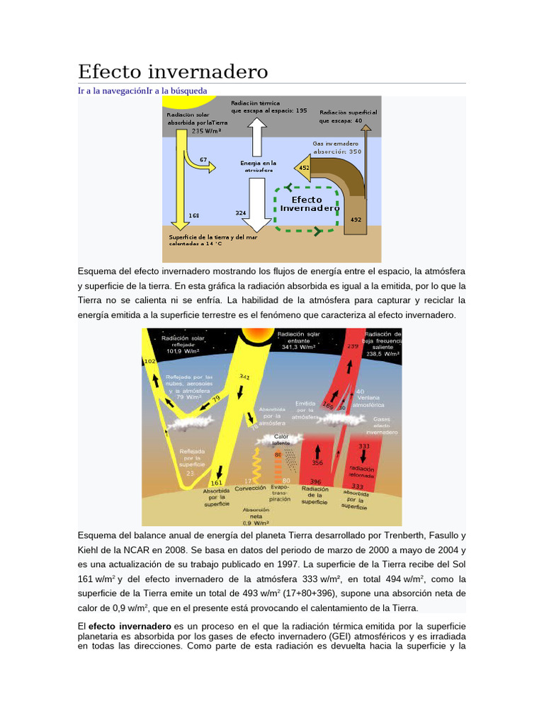 Efecto Invernadero | PDF | Efecto invernadero | Gases de efecto invernadero