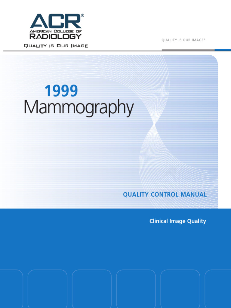 Clinical Image SECTION 1999MammoQC | PDF | Mammography | Breast