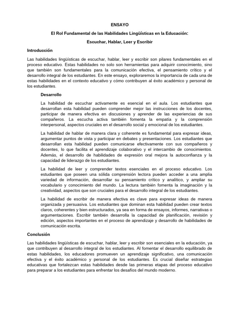 Ensayos Leidy | PDF | Aprendizaje | Tecnología de información y comunicaciones