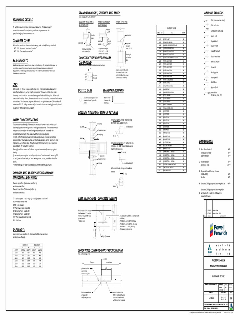 ARA G Block Structural Subset Precast and ST Steel | PDF | Building ...