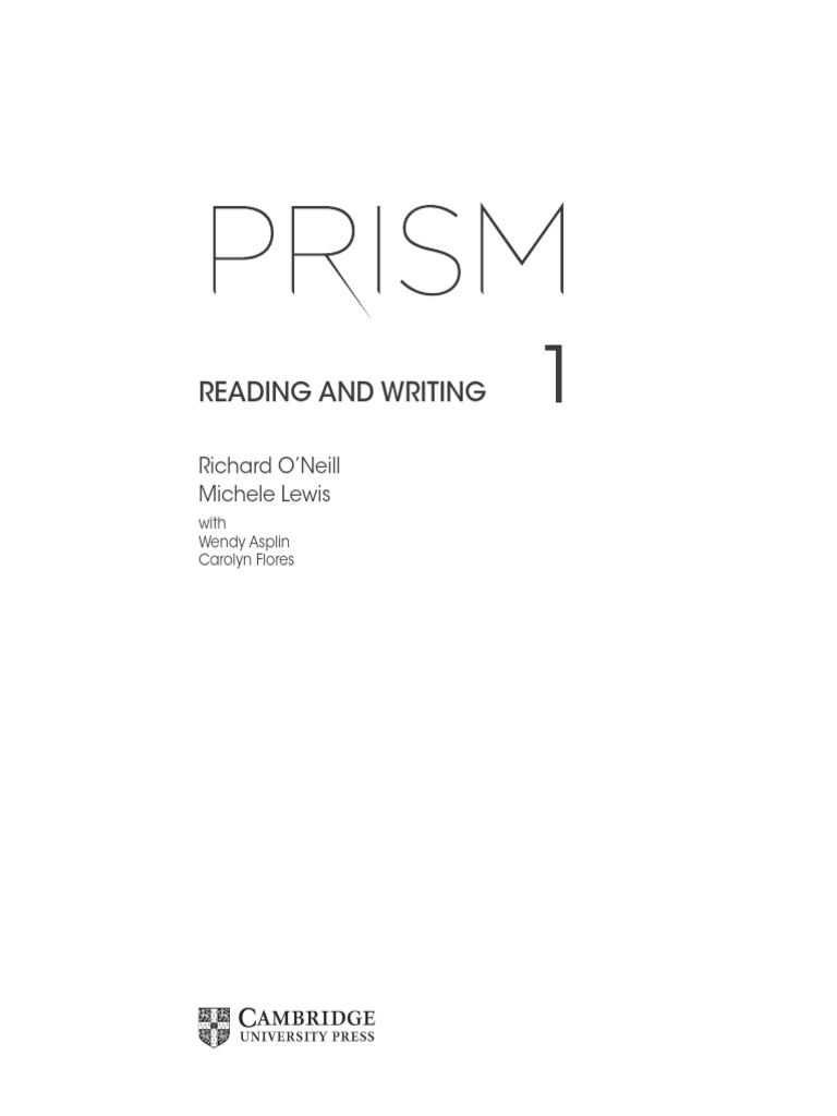 Prism Level 1 Reading and Writing Unit 7 Sample Content | PDF | Verb | Noun