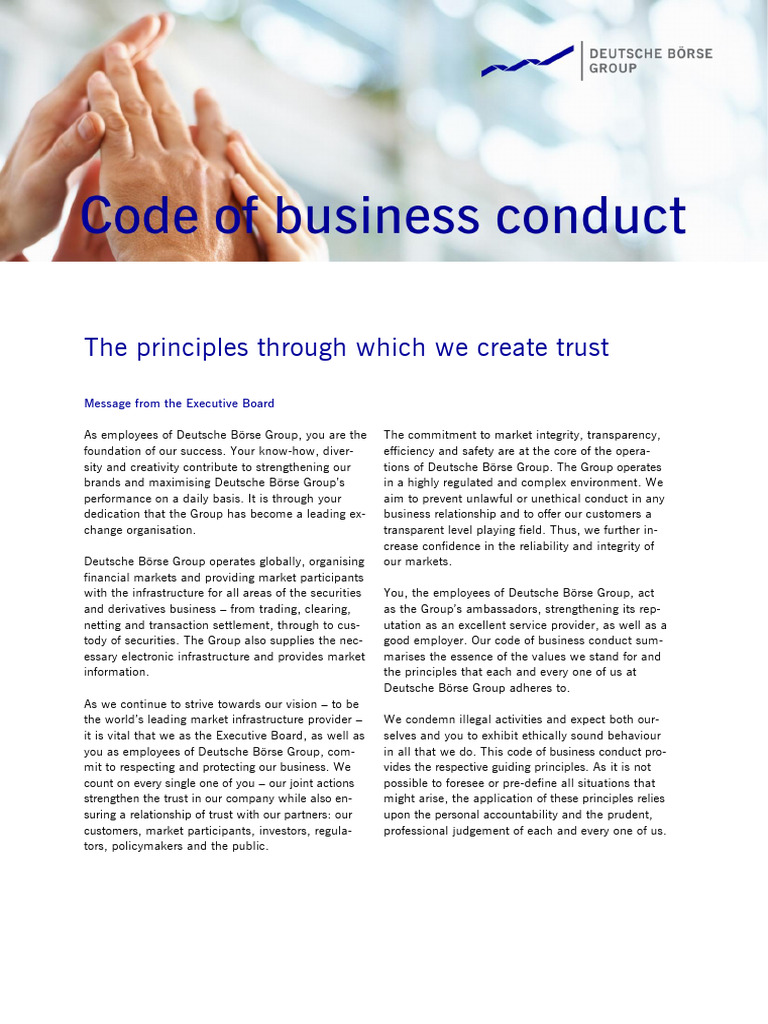 Code of Business Conduct - en | PDF | Bribery | Business Ethics